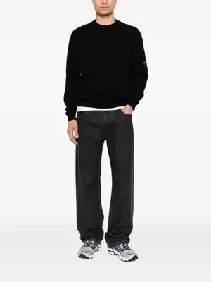 C.P. COMPANY Logo Wool Crewneck Sweater