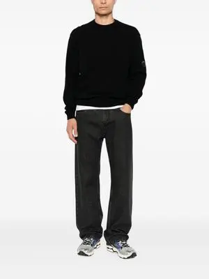 C.P. COMPANY Logo Wool Crewneck Sweater - Multicolor