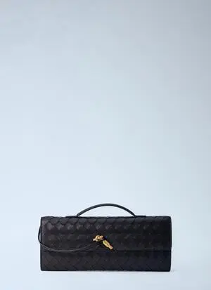 Bottega Veneta Long Andiamo Clutch - Brown