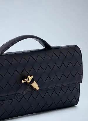Bottega Veneta Long Andiamo Clutch - Brown