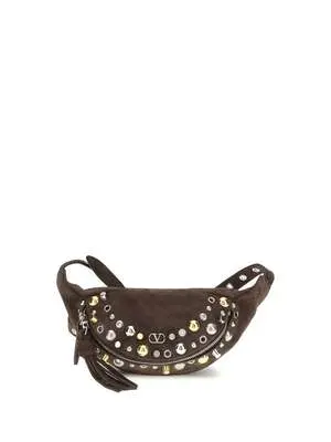 Valentino Garavani Nellcôte Suede Fanny Pack - Brown