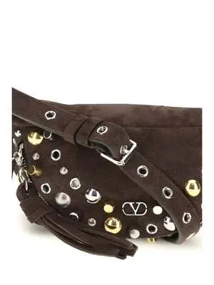 Valentino Garavani Nellcôte Suede Fanny Pack - Brown