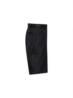 Prada Abbigliamento Black Re-nylon Bermuda Shorts