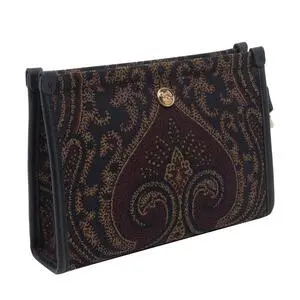 Etro Paisley Jacquard Pouch - Brown