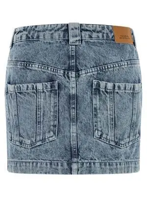 Isabel Marant Étoile Juana Cotton Denim Miniskirt
