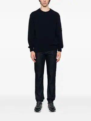 C.P. COMPANY Logo Wool Crewneck Sweater