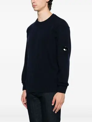 C.P. COMPANY Logo Wool Crewneck Sweater