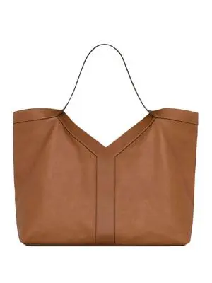 Saint Laurent Y Large Tote In Grained Leather