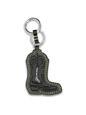 GANNI Western Boot Keyring - Black