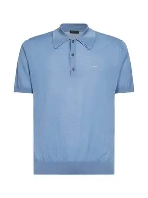 Prada Embroidered Polos For Men