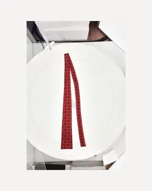 Celine Printed Silk Tie - Multicolor