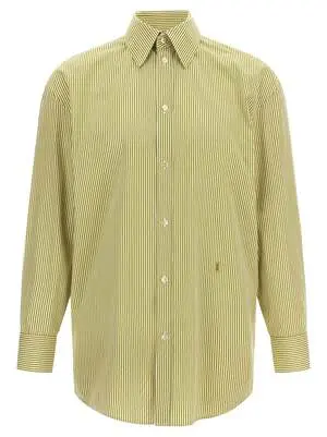 Saint Laurent Striped Cotton Poplin Shirt