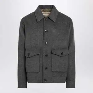 Valentino Garavani Grey Wool And Cashmere-blend Overshirt Jacket