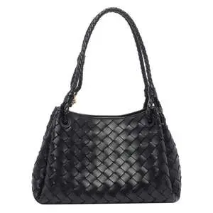 Bottega Veneta Parachute Shoulder Bag - Black