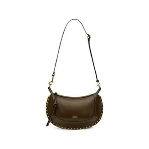 Isabel Marant Étoile Studded Leather Shoulder Bag - Brown