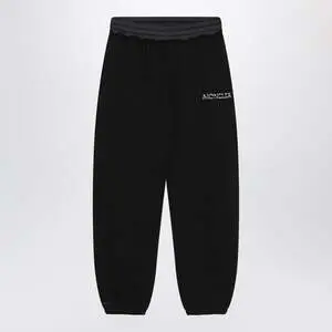 Moncler Logo Cotton Jogger Pants - Black