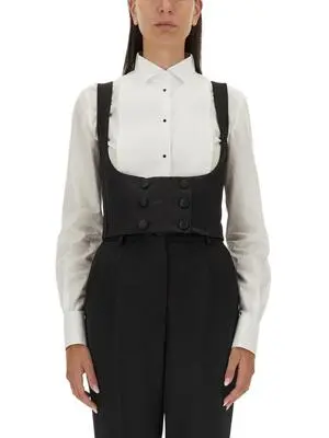 Dolce & Gabbana Double-breasted Tuxedo Vest - Black