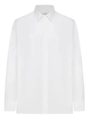 Saint Laurent Cotton Poplin Cassandre Shirt - White