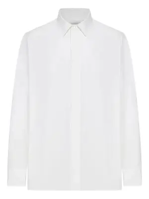 Saint Laurent Cotton Poplin Cassandre Shirt - White