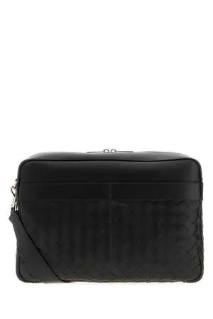 Bottega Veneta Leather Crossbody Bag - Black