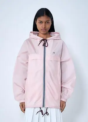 Prada Re-nylon Hooded Windbreaker Jacket - Gray