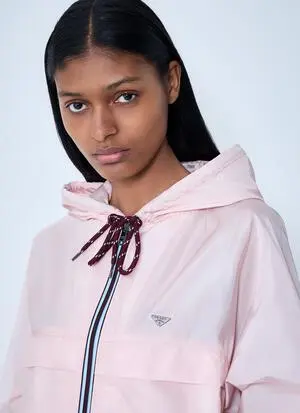 Prada Re-nylon Hooded Windbreaker Jacket
