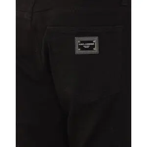 Dolce & Gabbana Slim-fit Stretch Denim Jeans - Black