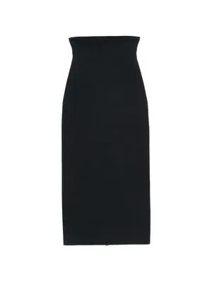 Issey Miyake Cotton Blend Midi Skirt - Multicolor
