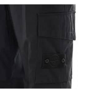 Stone Island Ghost Logo Cargo Trousers - Black