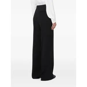 Max Mara Tailored Virgin Wool Trousers - Black