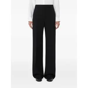 Max Mara Tailored Virgin Wool Trousers - Black