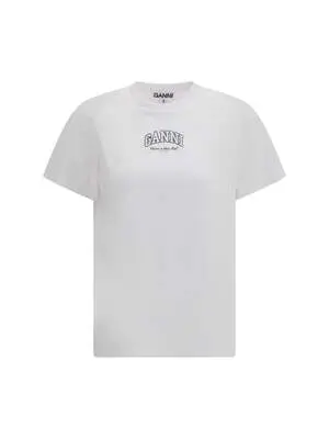 GANNI Crewneck T-shirt - White