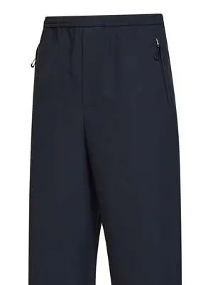JIL SANDER Black Waterproof Recycled Polyester Jogger Trousers