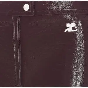 COURREGES Reedition Vinyl Mini Skirt - Red
