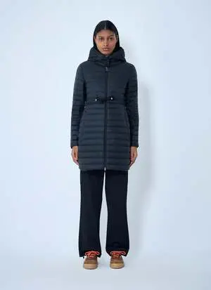 Moncler Barbel Long Parka Coat - Black