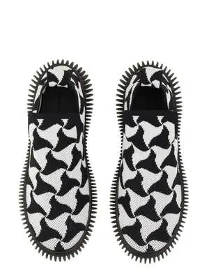 Bottega Veneta Knit Slip-on Sneakers - Black