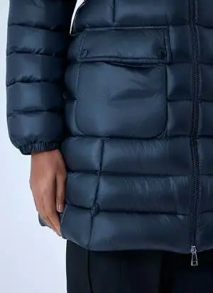 Moncler Genet Long Coat - Blue