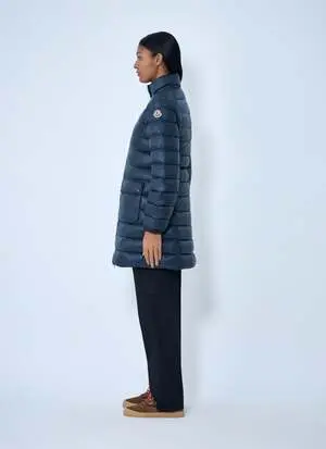 Moncler Genet Long Coat - Blue