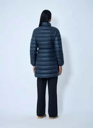 Moncler Genet Long Coat - Blue