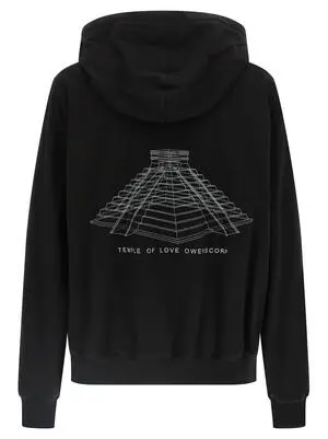 Rick Owens Temple Of Love Owenscorptemp' Hoodie - Black