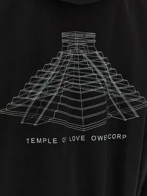 Rick Owens Temple Of Love Owenscorptemp' Hoodie - Black