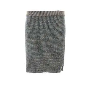 Balmain Glittered Tweed Knit Short Skirt