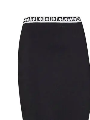 Versace Knit Midi Skirt With Jacquard Details - Multicolor