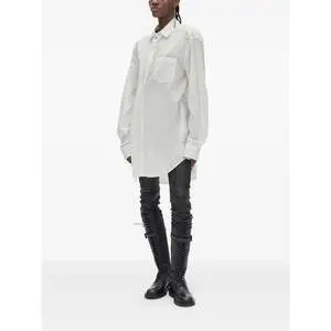 ANN DEMEULEMEESTER Cotton Asymmetrical Long Sleeve Shirt