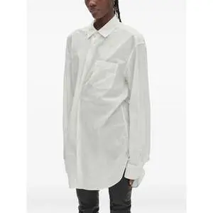 ANN DEMEULEMEESTER Cotton Asymmetrical Long Sleeve Shirt