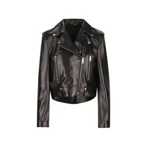 Balenciaga Jackets Leather Jackets - Black