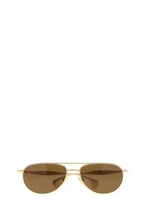 Bottega Veneta Metal Fin Sunglasses - Gold