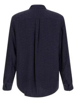 Balmain Jacquard Monogram Shirt - Blue