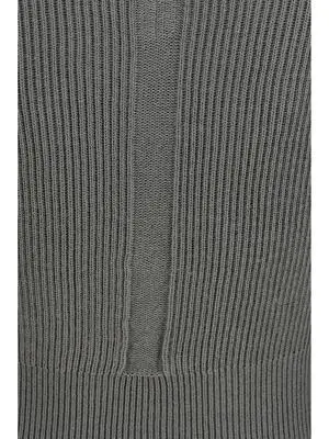 Rick Owens Euca Virgin Wool Sweater With V Neck