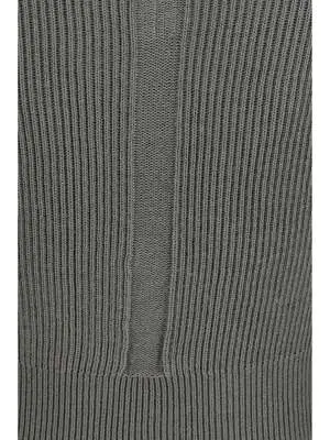 Rick Owens Euca Virgin Wool V-neck Sweater - Green